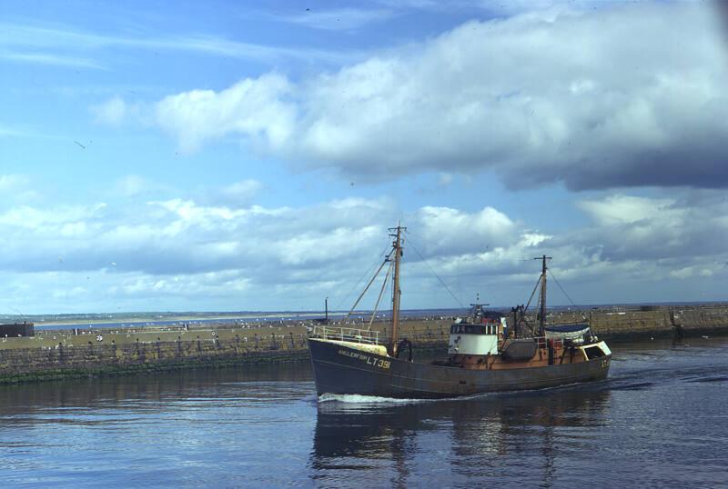 colour slide showing the trawler Anglerfish in Aberdeen harbour – Works ...