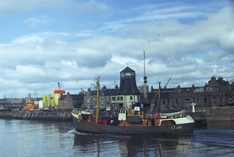 colour slide showing the trawler Anglerfish in Aberdeen harbour – Works ...