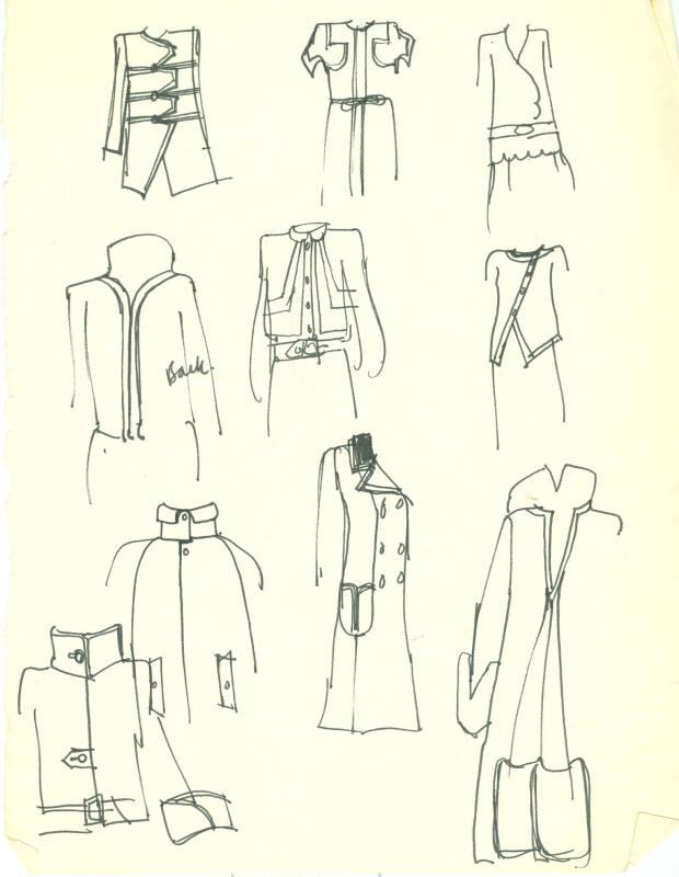 Multidrawing of Tops and Coats – Works – eMuseum